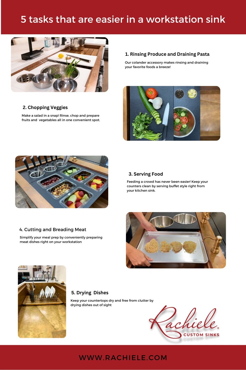 5 tasks that are easier in a workstation sink