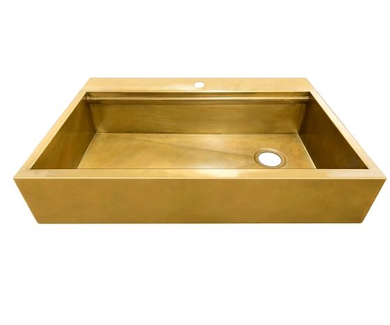 CUSTOM DOMESTIC BRONZE RETROFIT FARMHOUSE KITCHEN SINK, Made in the USA