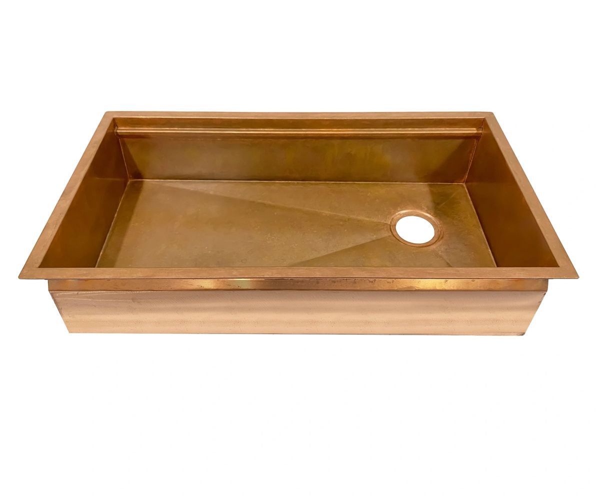 CUSTOM COPPER UNDERMOUNT KITCHEN SINK, Made in the USA