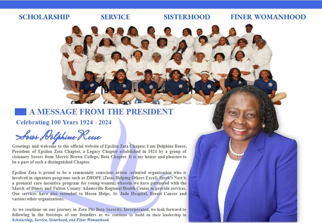Zeta Phi Beta Sorority - Epsilon Zeta Chapter
