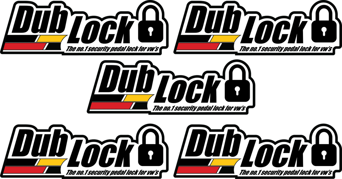 X5 Dublock stickers 200mm x 60mm