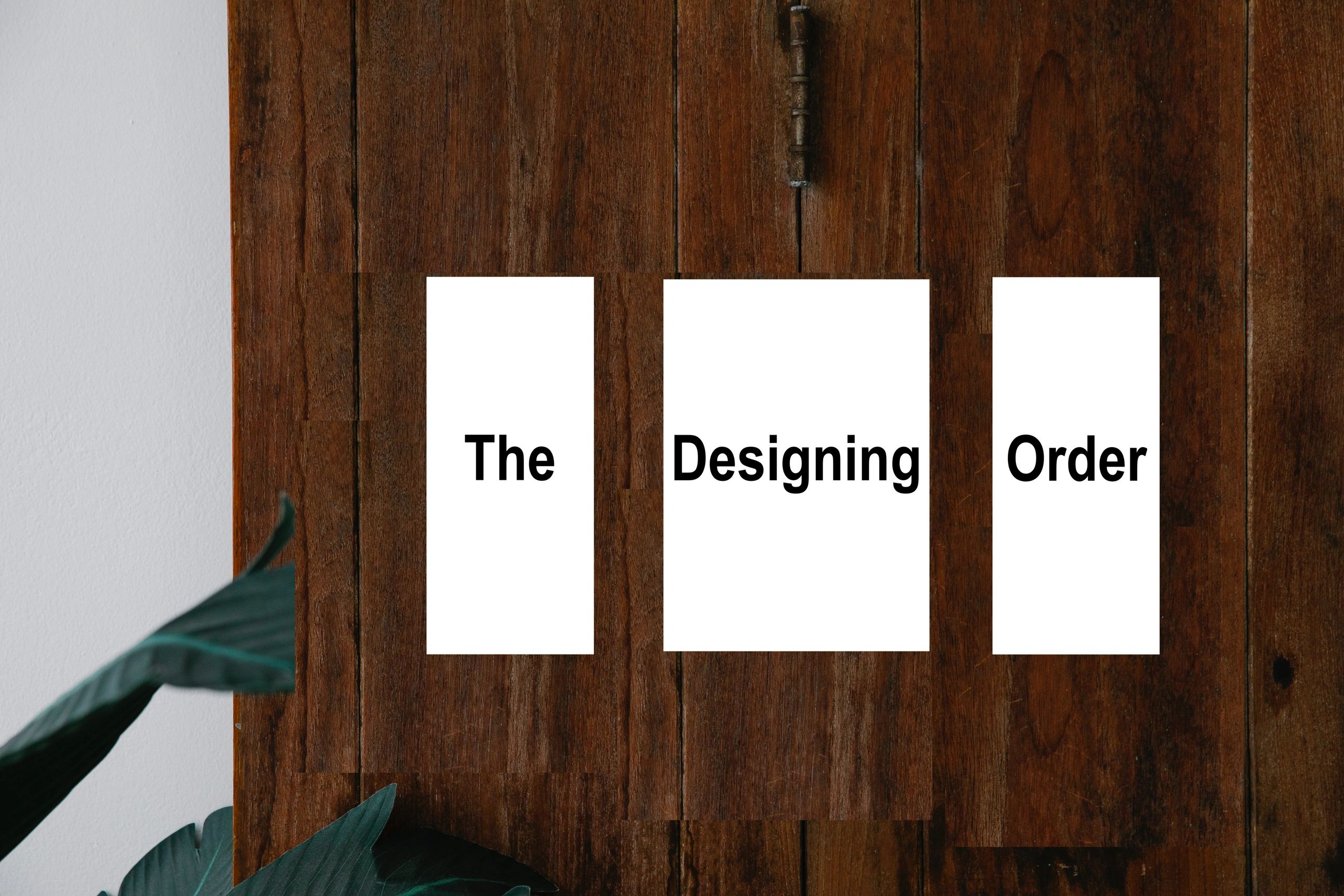 The Designing Order