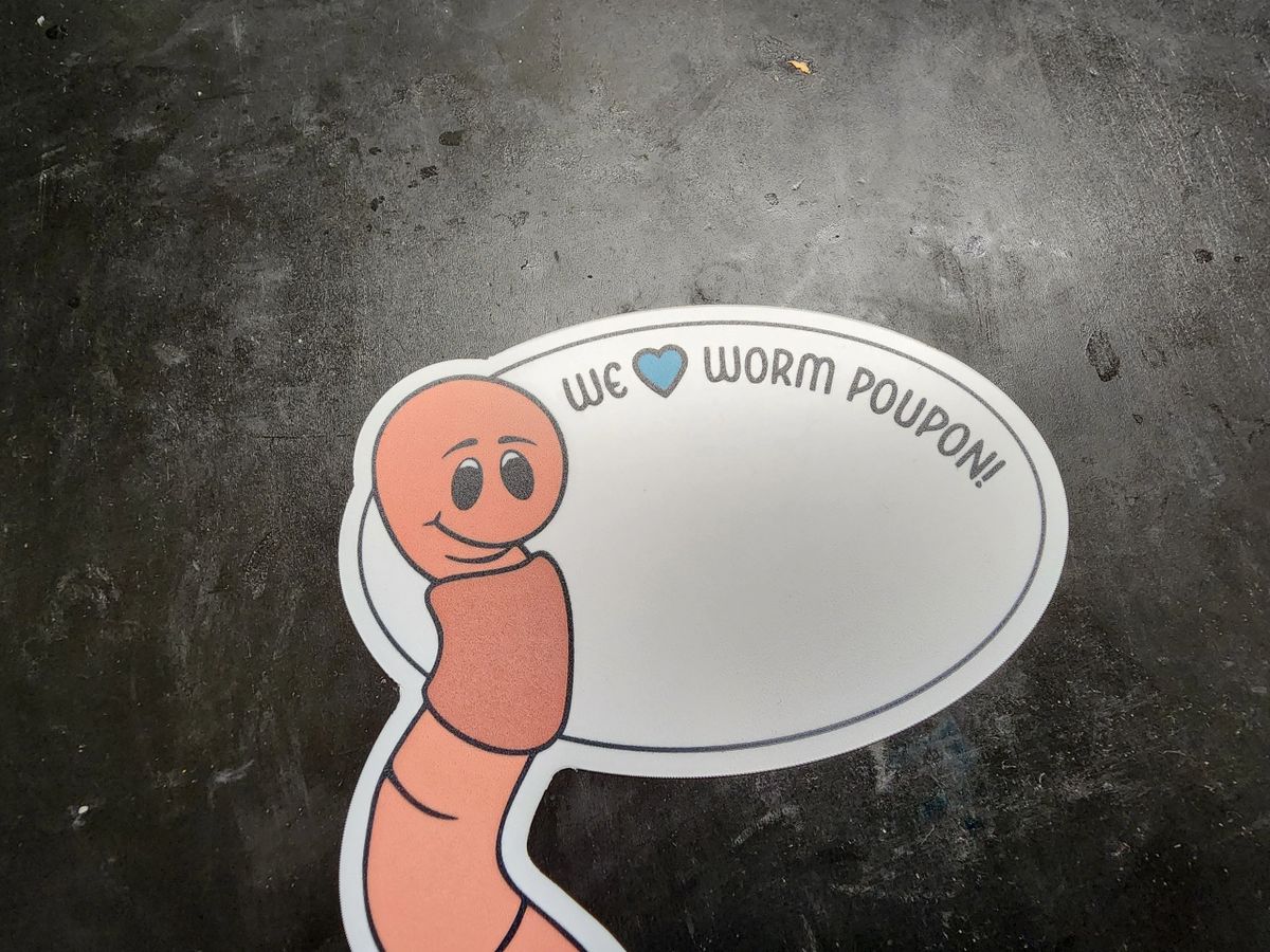 worm poupon 5 lb