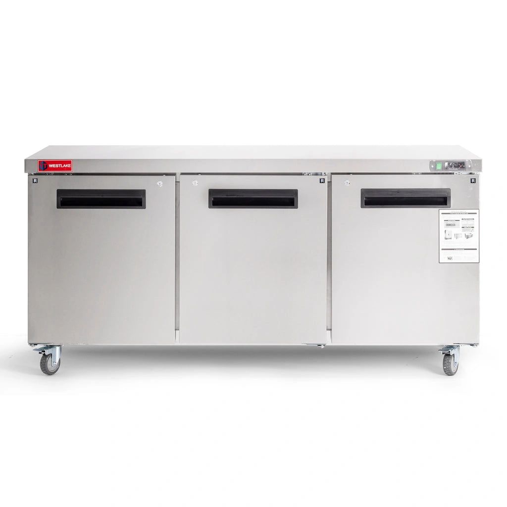 Westlake WKTR-72B 72" Three Door Stainless Steel Commercial ...