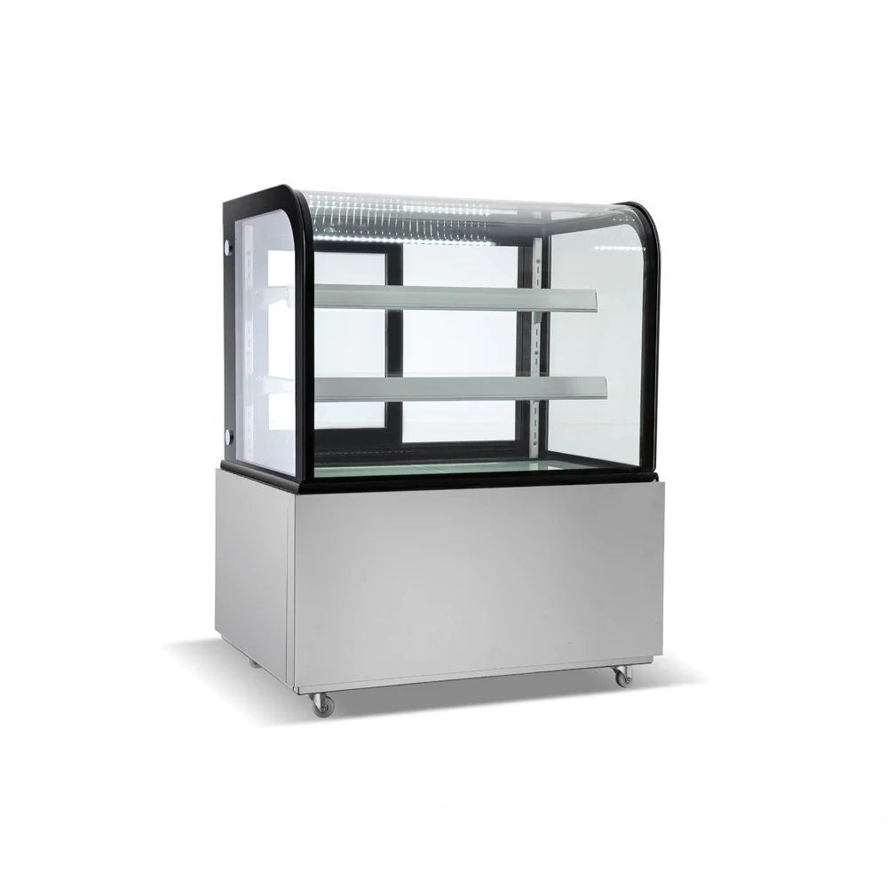 Westlake 36 in. Commercial Bakery Display Case Curved Glass Stainless ...