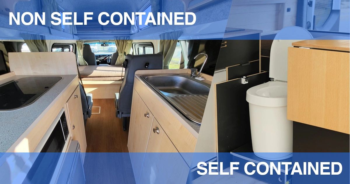 Self-Contained vs. Non Self-Contained Campervans