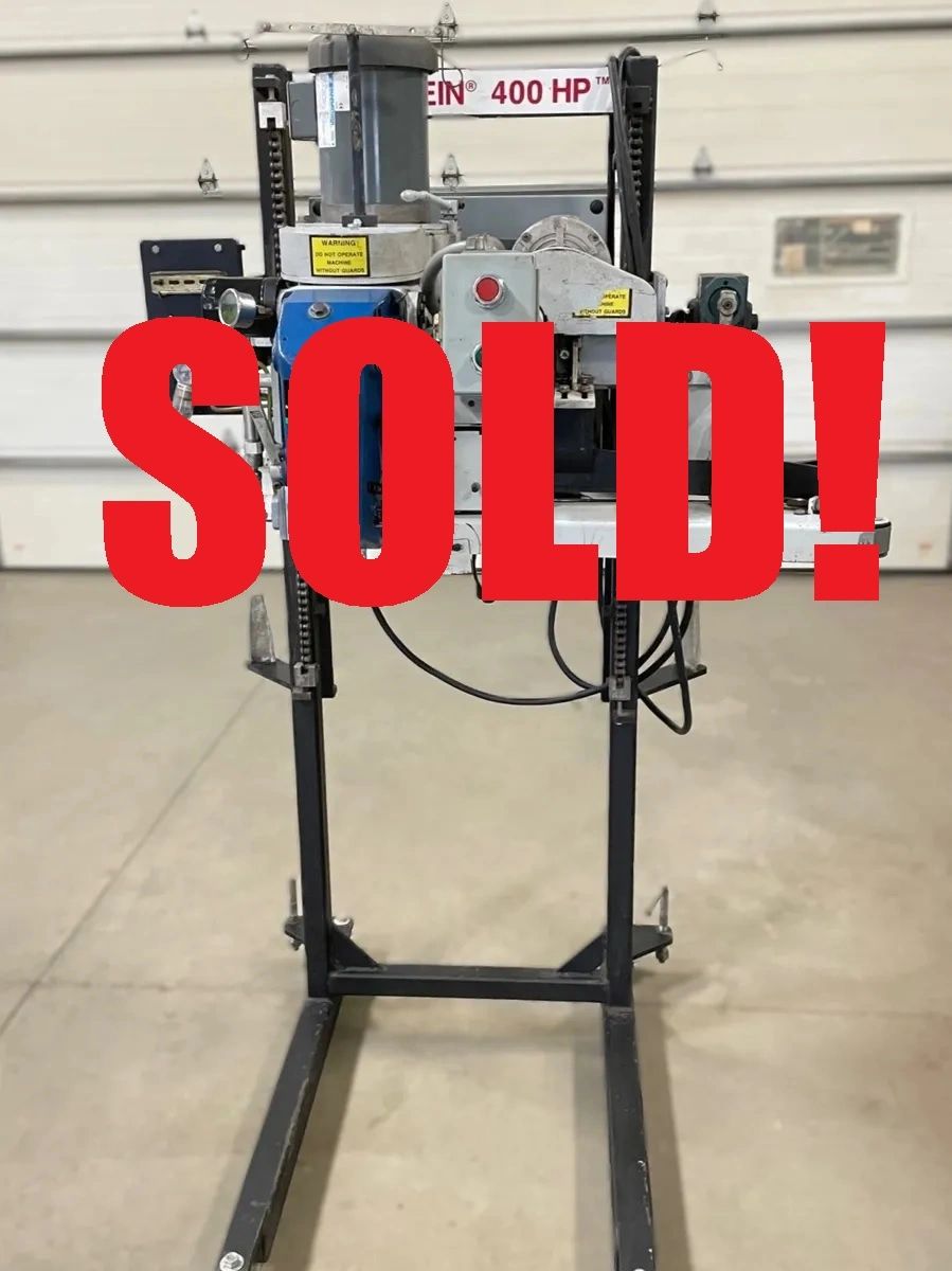 *SOLD!* Used Fischbein Model 400 HP Sewing System w/ Power Infeed and ...