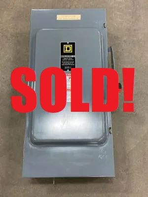 *SOLD* Square D Model H364 200 Amp Fusible Heavy Duty Safety Switch ...
