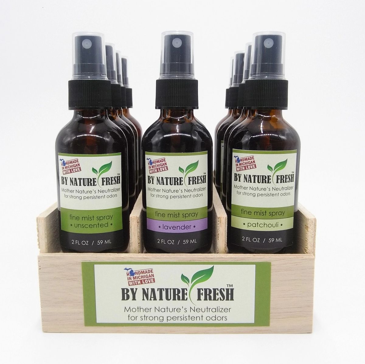 Display: Odor Neutralizer, 3 rows, 12 - 2 oz Fine Mist Sprays