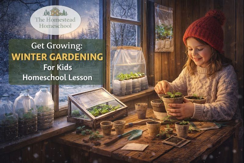 Get Growing: Winter Gardening Homeschool Lesson Freebie
