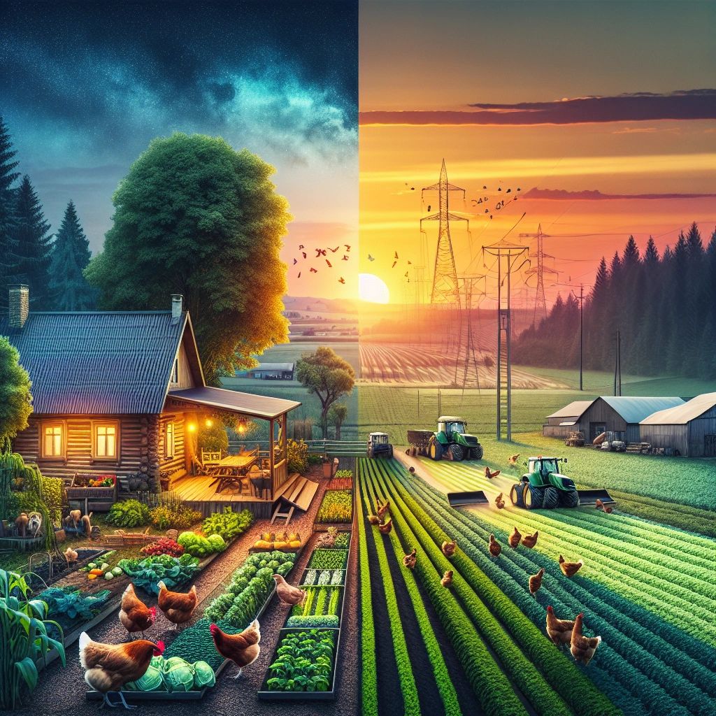 Homesteading vs Farming