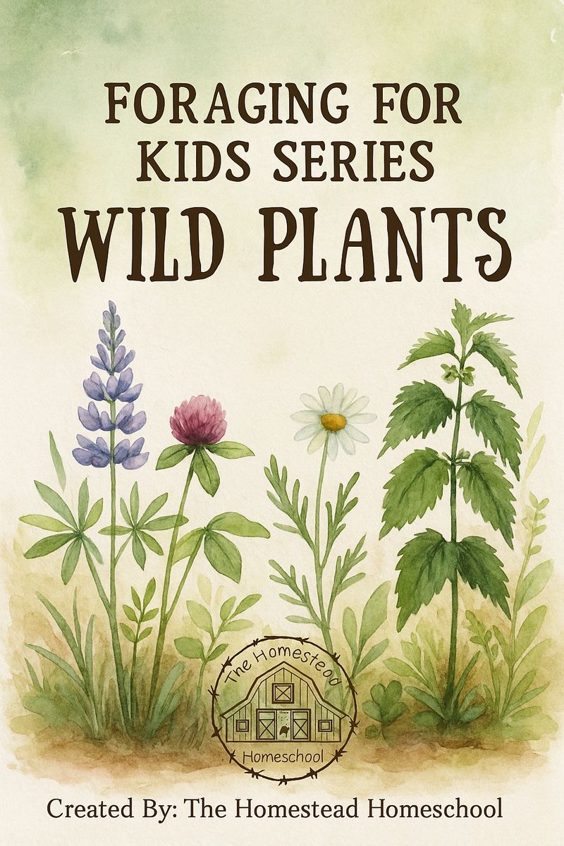 Foraging For Kids Series: Wild Plants 79 Pages Of Learning Activities!