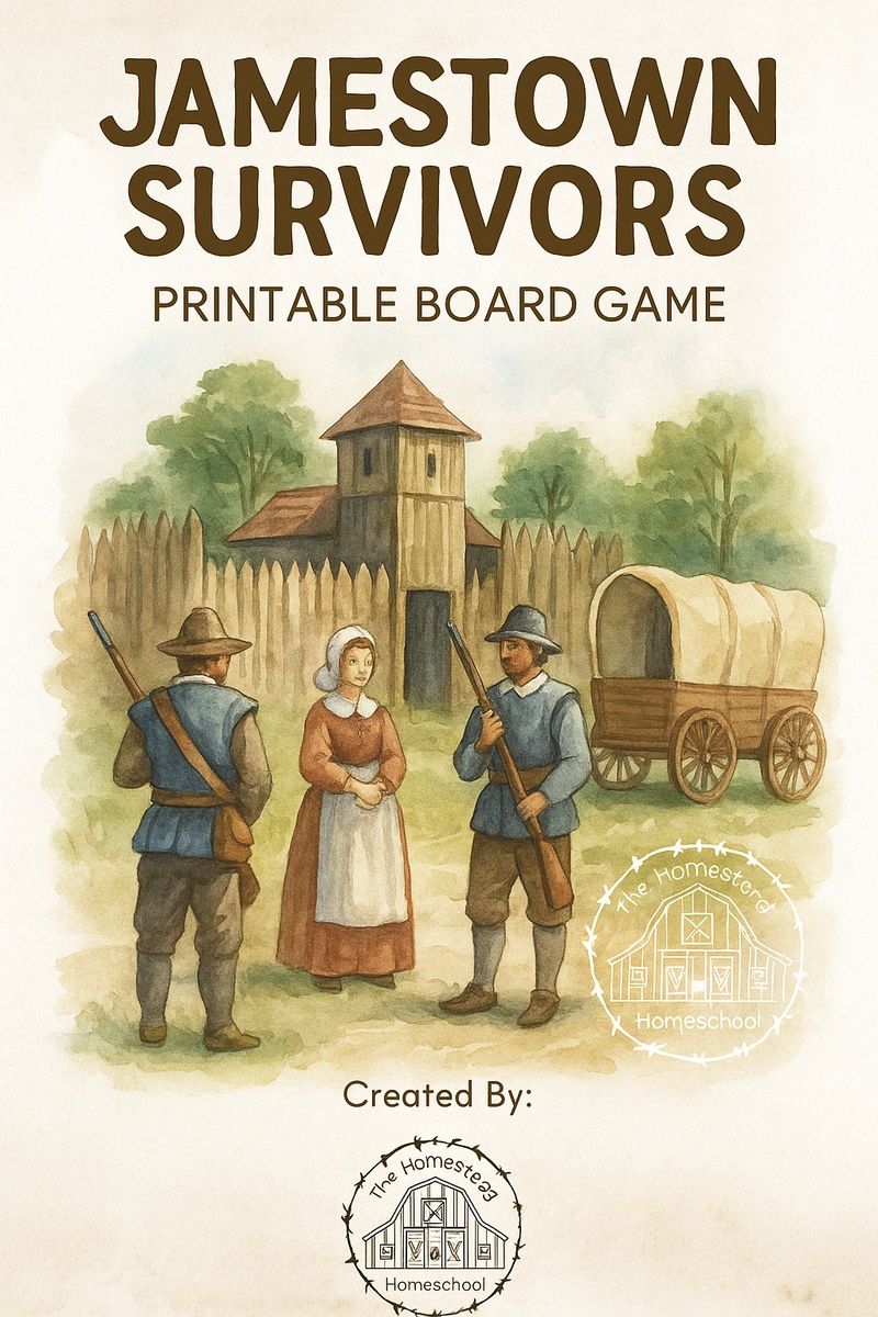 Jamestown Survivors Printable Board Game - FREE for Network Members!