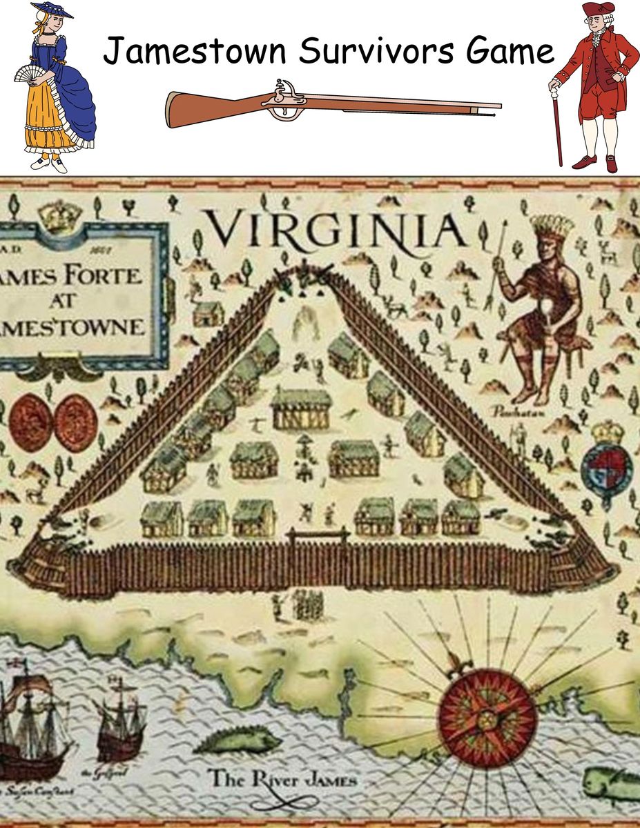 Jamestown Survivors Printable Board Game - FREE for Network Members!