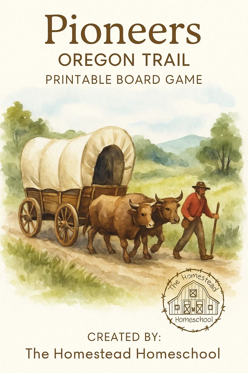 Pioneers/Oregon Trail Printable Board Games - FREE for Members!