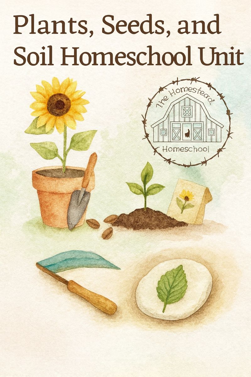 Plants, Seeds, and Soil Homeschool Unit For Preschool Through Teen ...