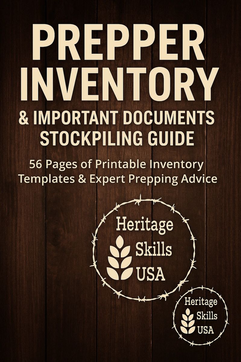 Prepper Inventory Forms and Important Documents Stockpiling Guide