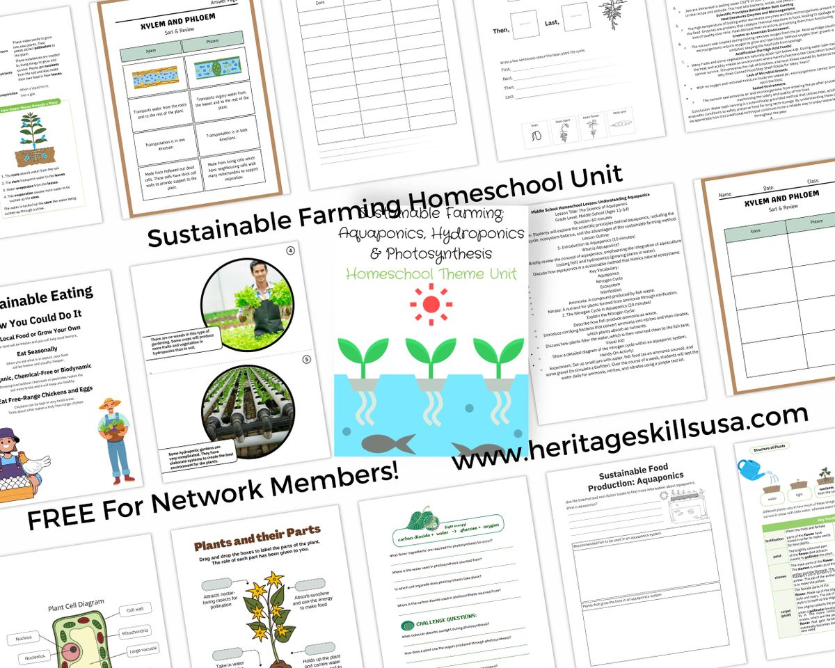 Sustainable Farming: Aquaponics, Hydroponics & Photosynthesis ...