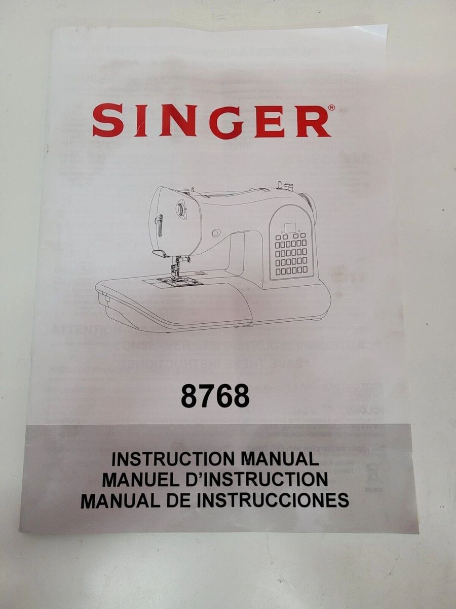 Singer 8768 Manual Book