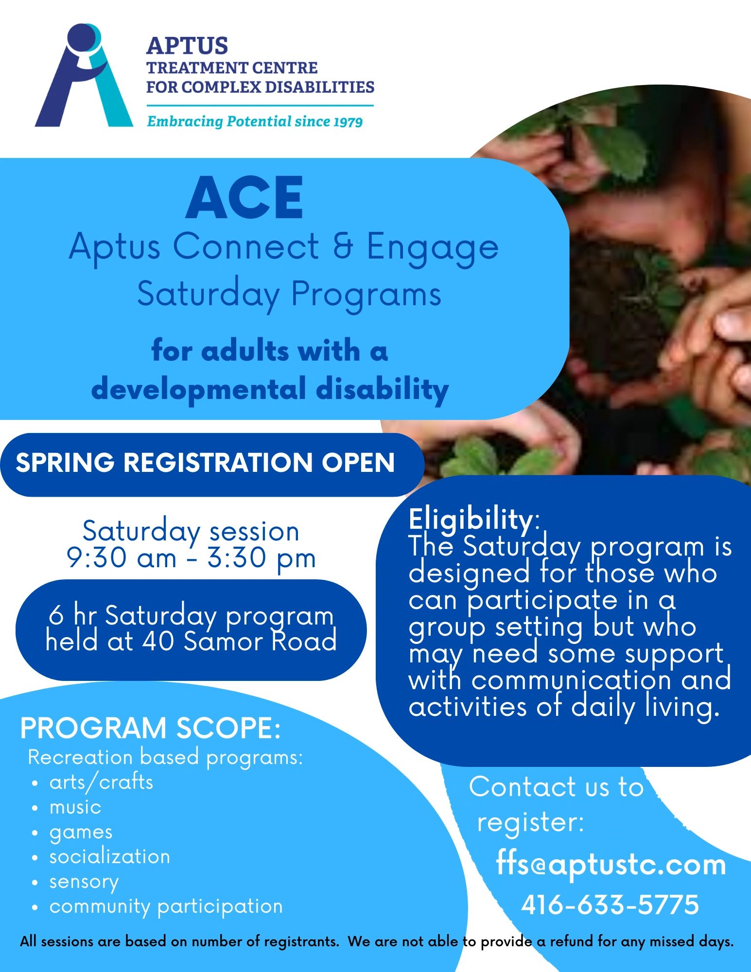 ACE - Aptus Connect & Engage (Saturdays)