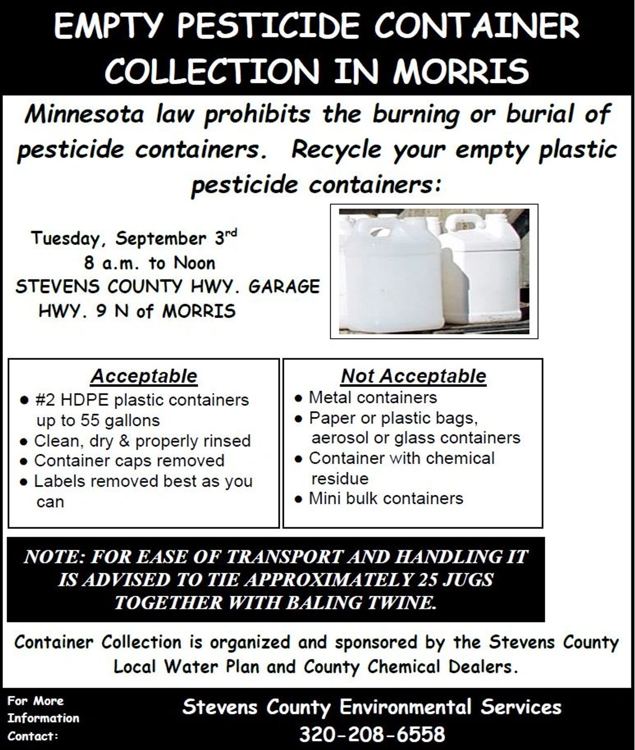 Empty Pesticide Jugs