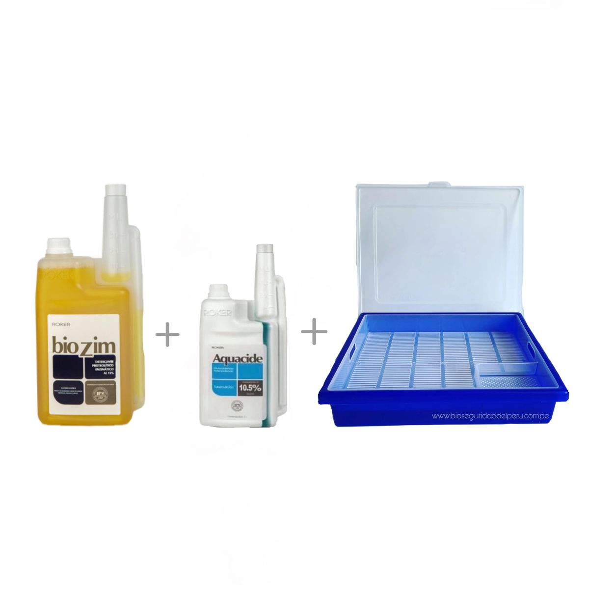 kit lavado seguro: Biozim frasco de litro + Aquacide frasco 250 ml ...