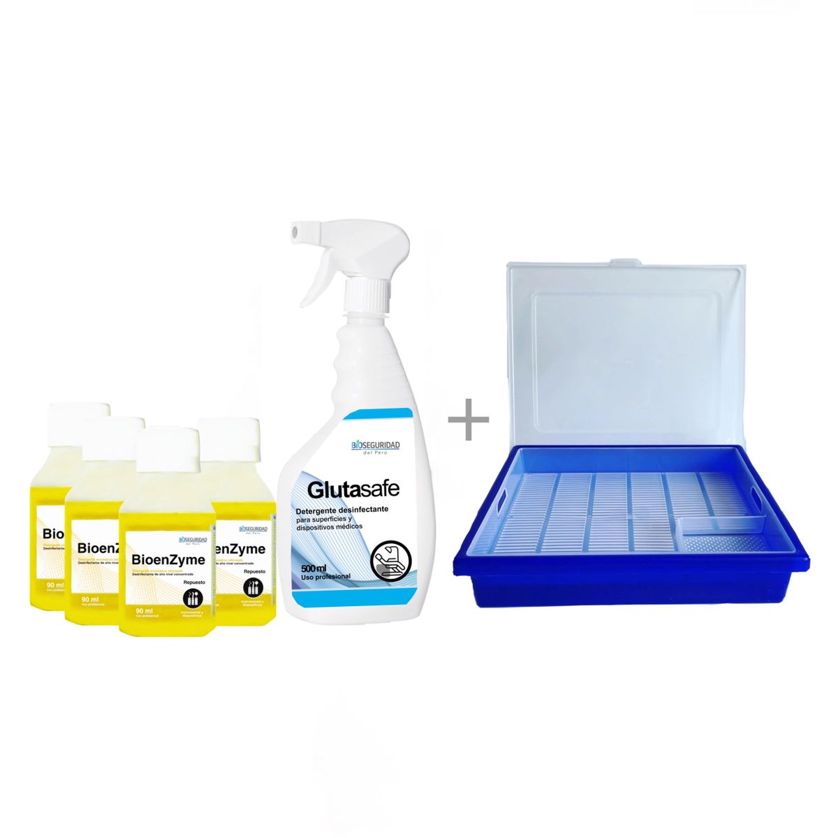 Nuevo Kit Desinfección Total : BioenZyme x 4 frascos 90 mL c/u ...