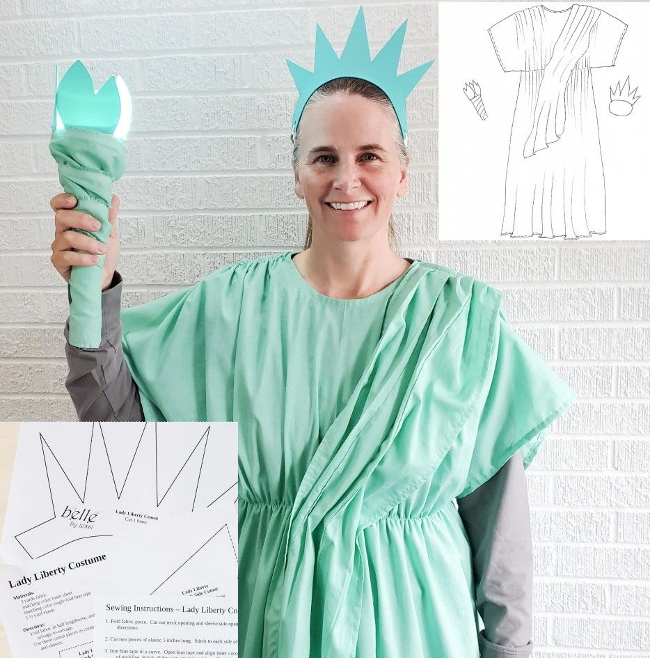 Sewing Pattern - Statue of Liberty Costume, digital download