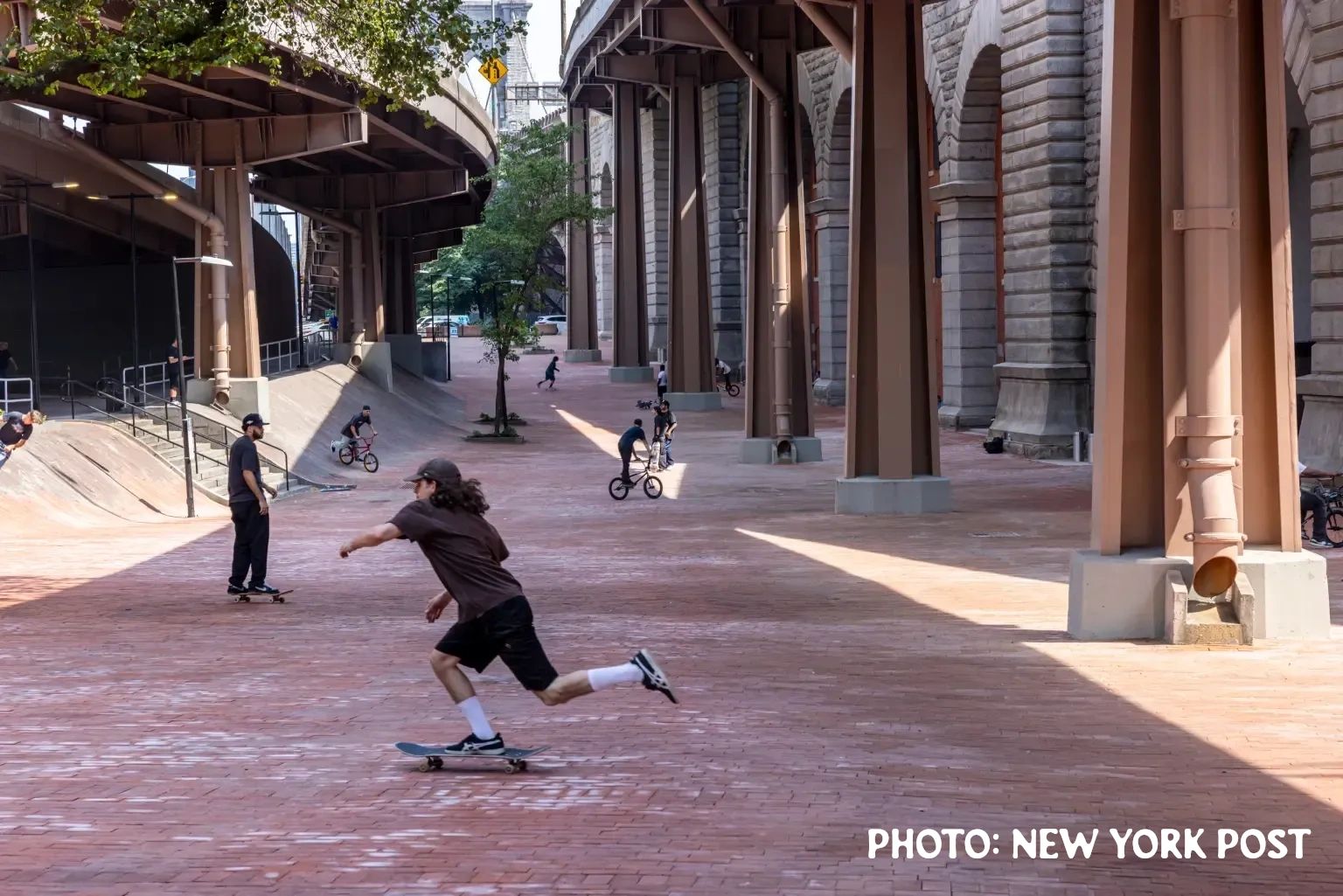 Skateboarding ‘Mecca’ under Brooklyn Bridge reopen after 15 years