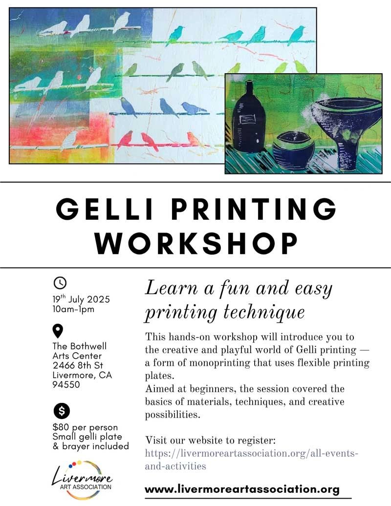 July 19: Gelli Printing Workshop with Christine Watters
