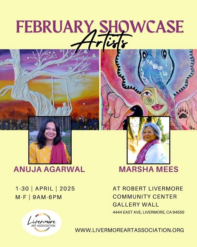 April RLCC Exhibit: Artists Anuja Agarwal and Marsha Mees