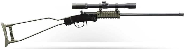 CHIAPPA Little Badger Single-Shot .22lr Folding Rifle-OD Green W/Scope