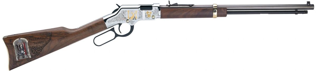 Henry H004MAS Golden Boy Freemasons Tribute Edition .22 LR Walnut 20 ...