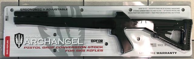 Archangel AASKS OPFOR Pistol Grip Conversion Stock For SKS Rifles Black