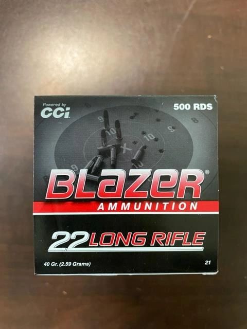 CCI Blazer .22lr 40 Gr LRN Ammunition
