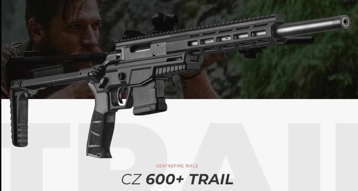 CZ 600 + Trail .223 REM 16″ Black Bolt Action Rifle