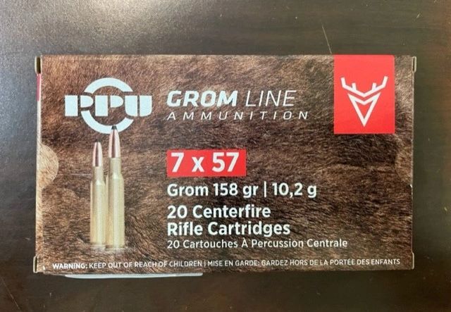 PPU PRVI PARTIZAN Grom Line 7x57 (7mm Mauser) 158GR SP Ammunition