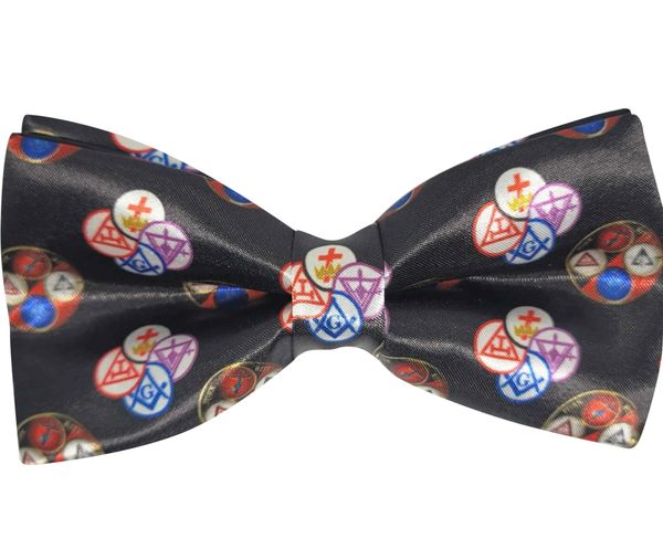 York Rite Masonic Bow Tie for Men – Handmade Freemason Necktie, Masonic ...