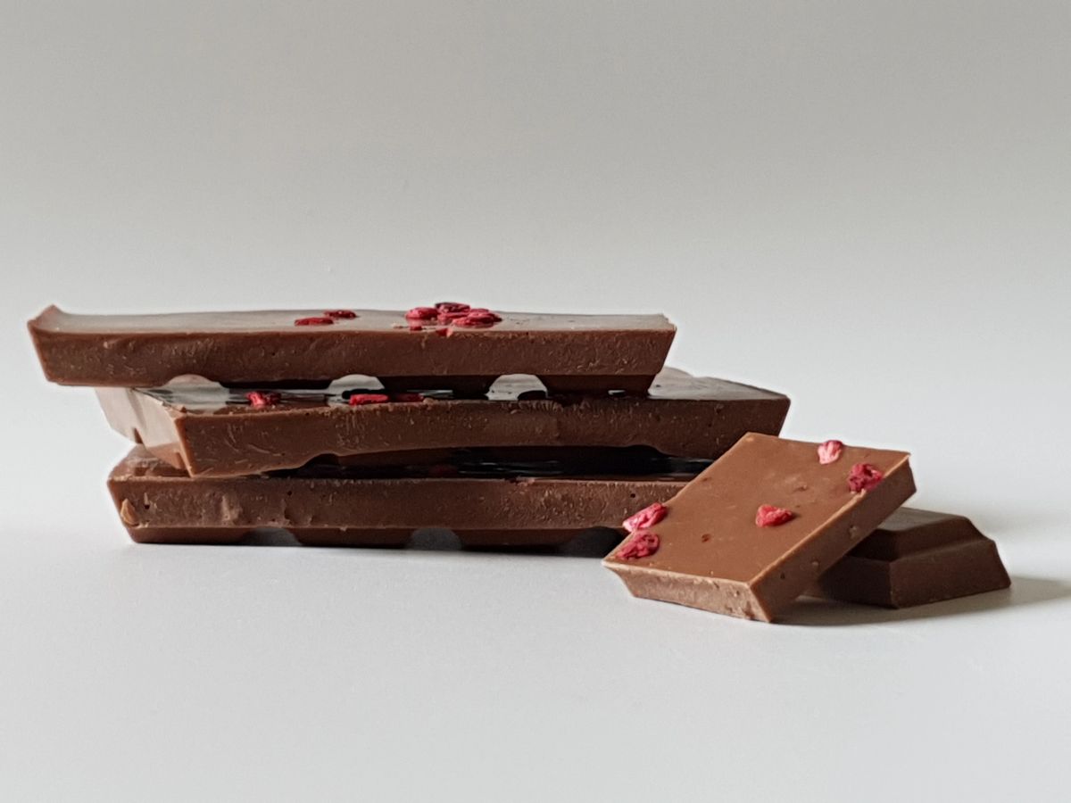Award-Winning Raspberry Milk Chocolate Bar