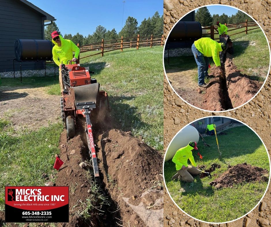 Micks Electric - Trenching new service