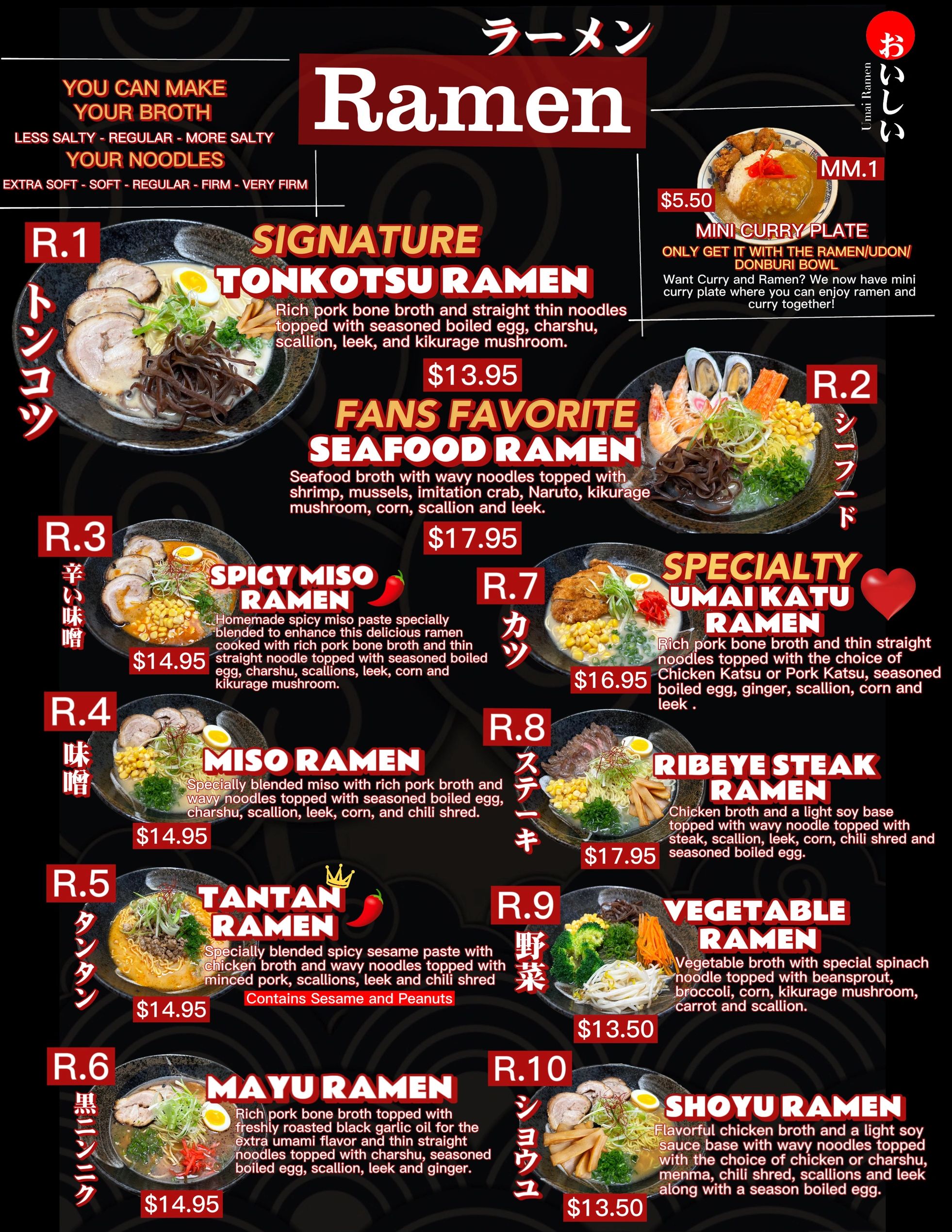 Menu with Photo
