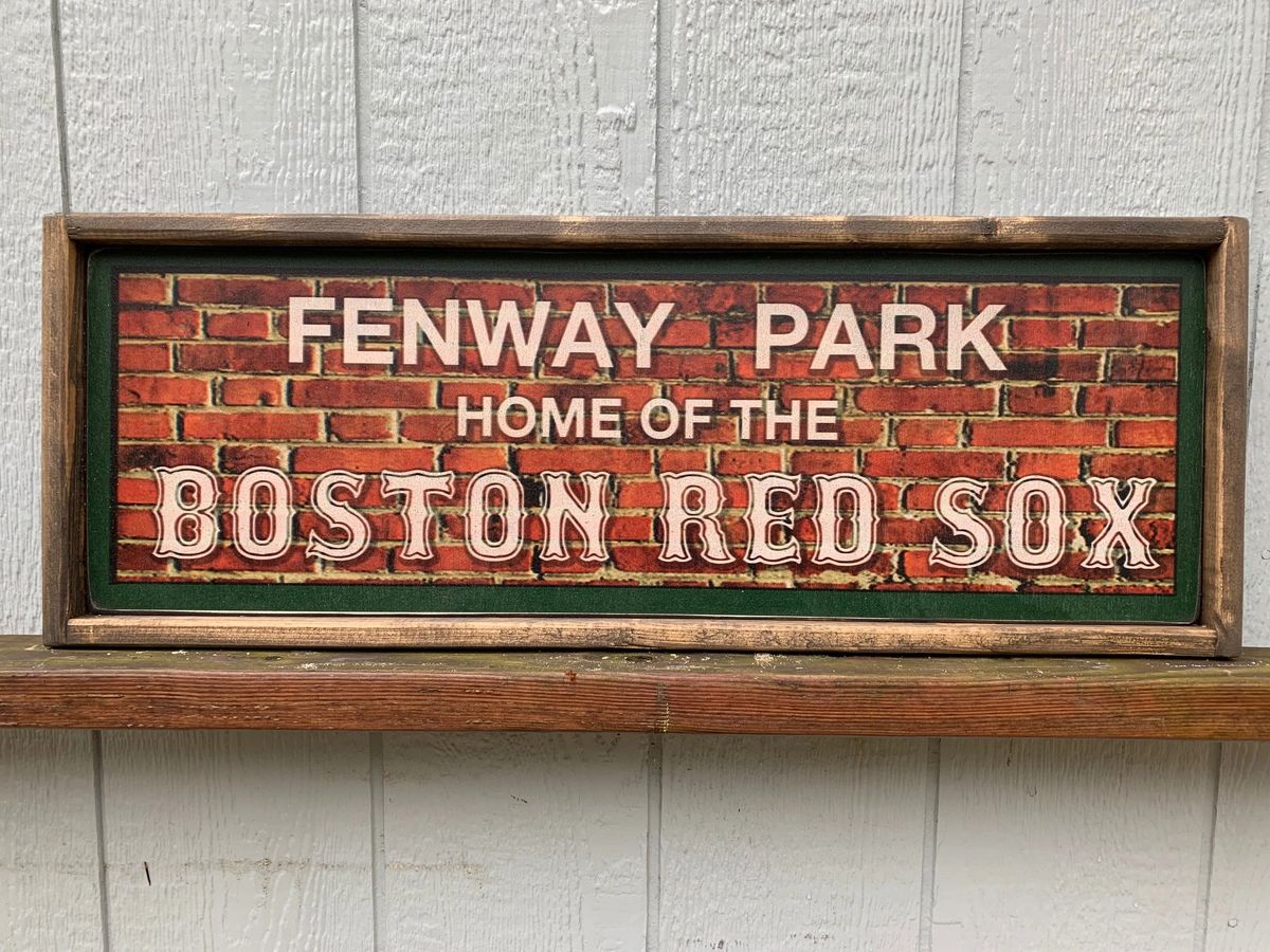12x36 Fenway Park Brick Wall Sign Display