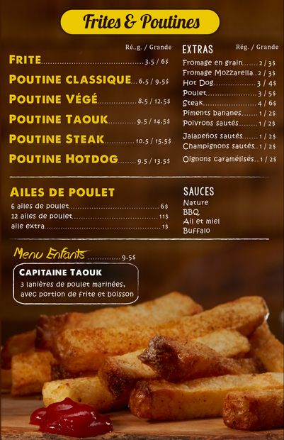 B burger - Burger, Fries, Poutine, Drinks, Coffee
