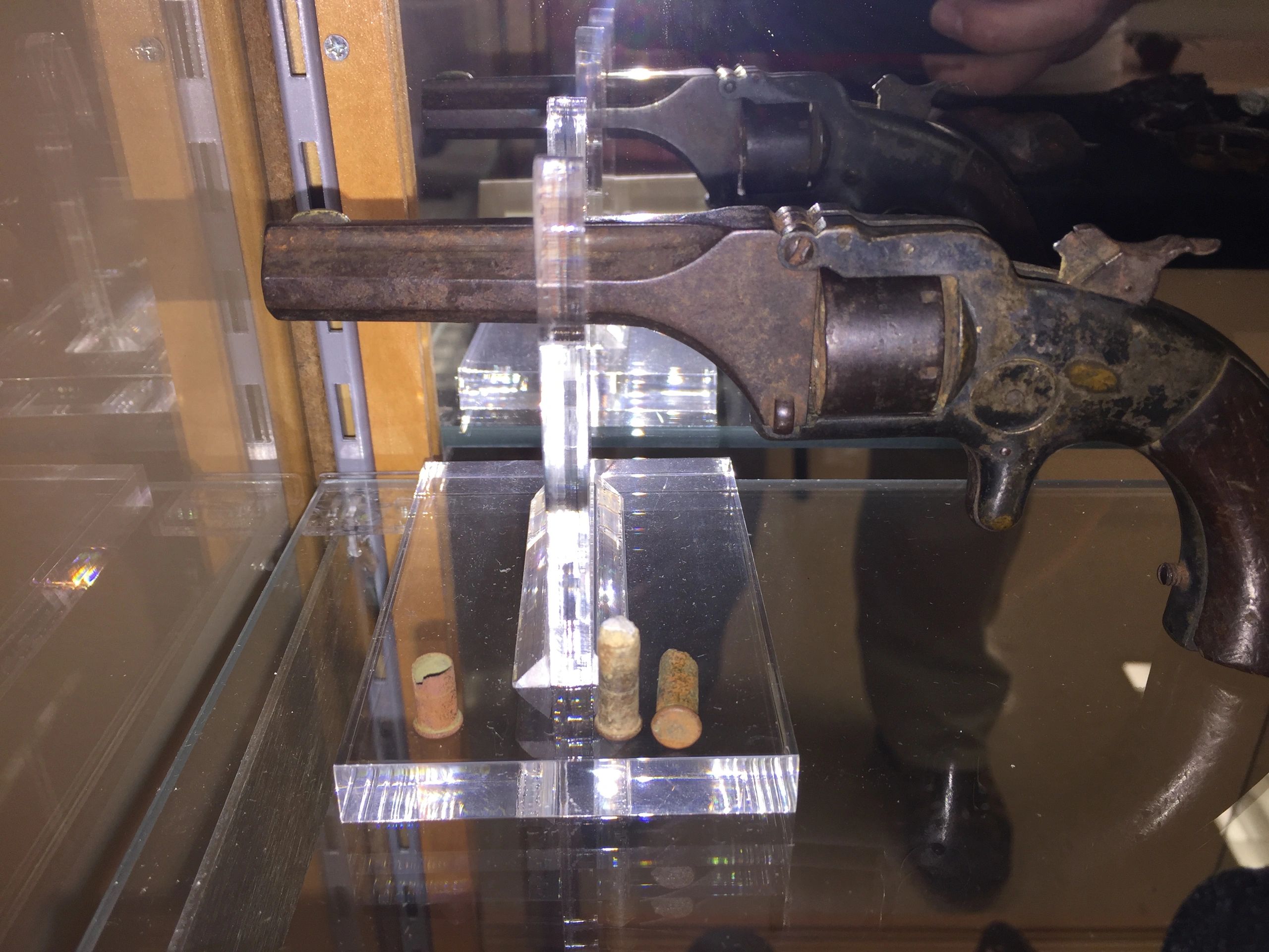 Recovered bullet and casings donated to Parker's Crossroads.