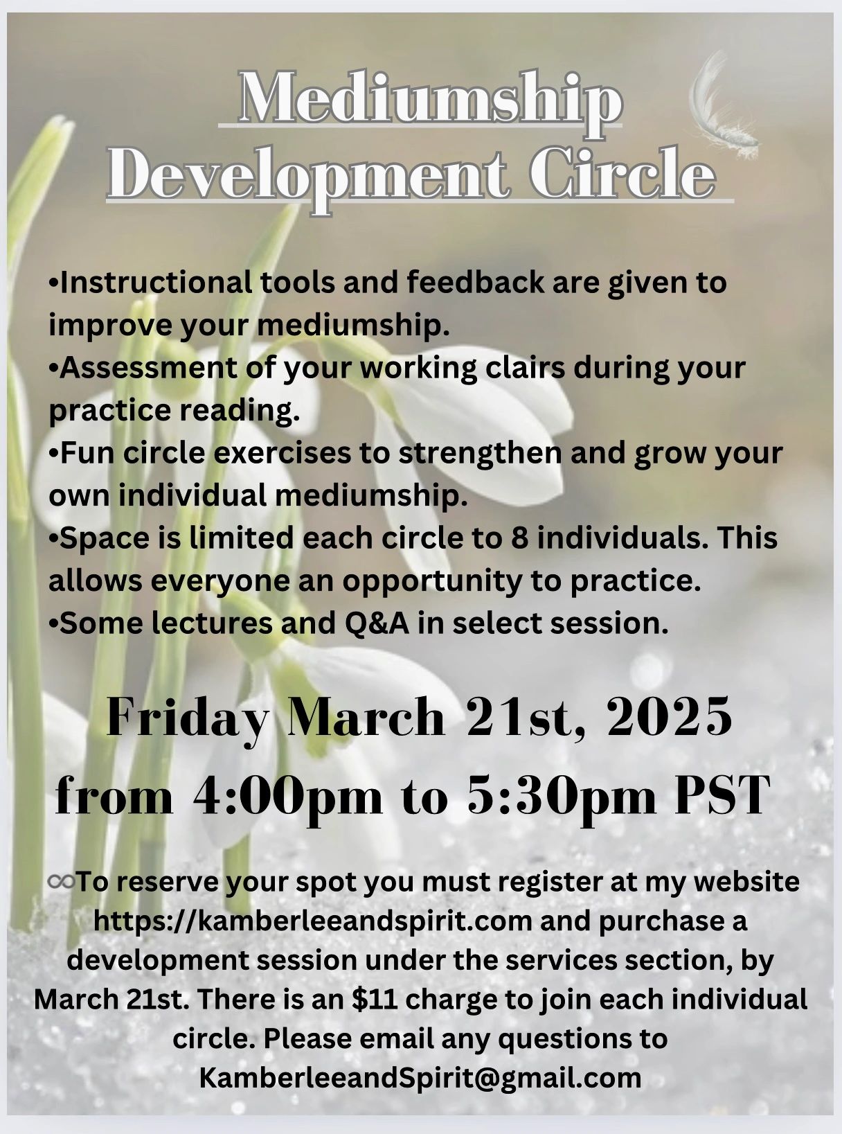 Mediumship Development Circle