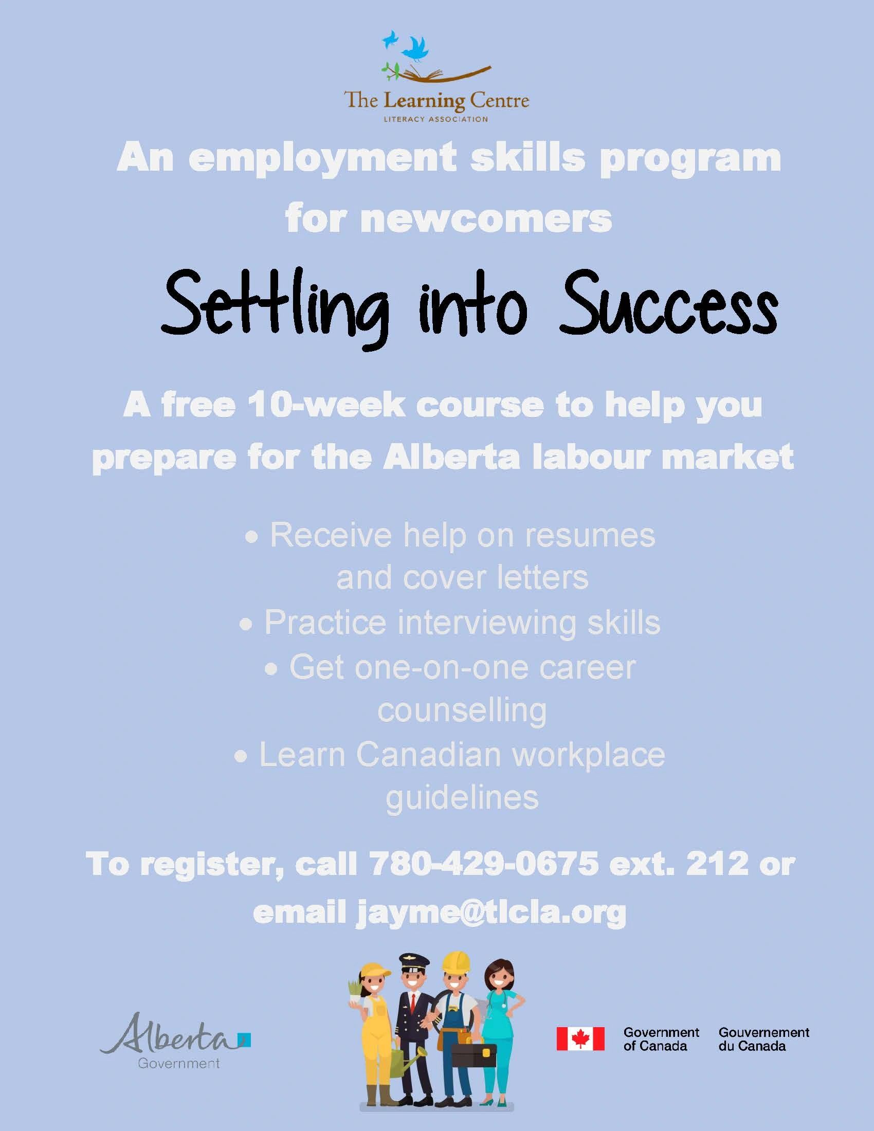 Employability program for Newcomers to Alberta