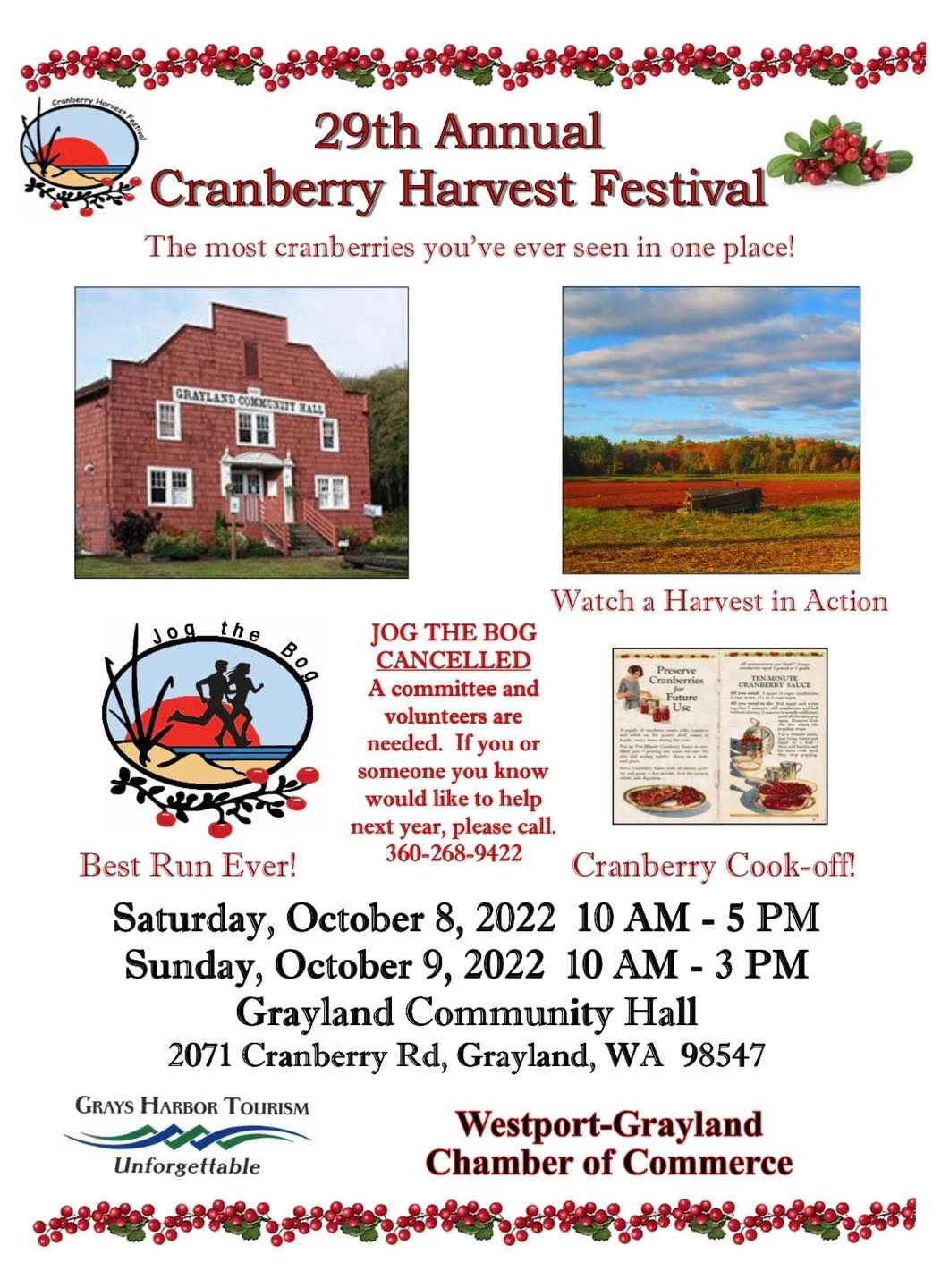 29th Annual Cranberry Harvest Festival