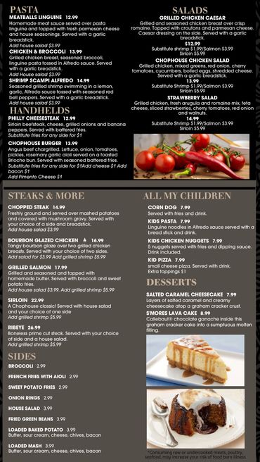 Menu | The Strand Bistro