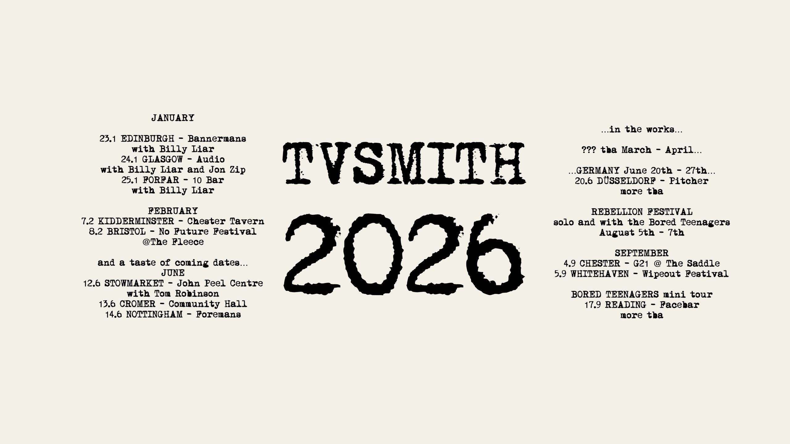 TV Smith - Music, Punk