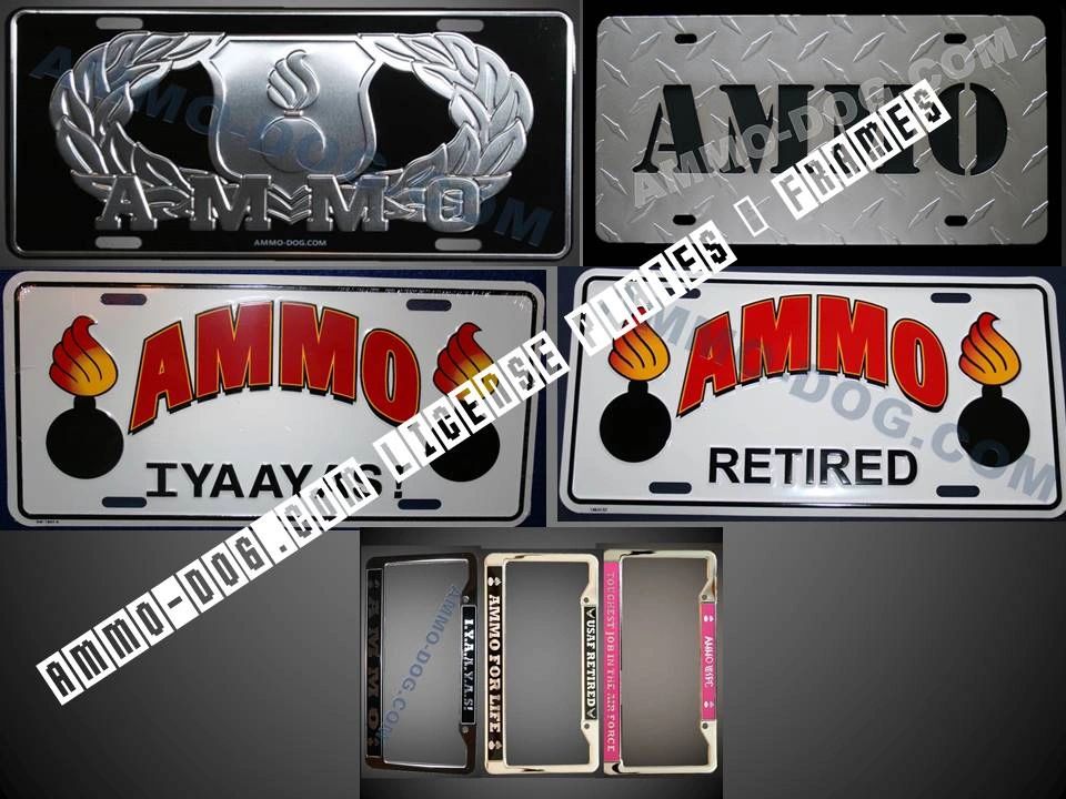 AMMO LICENSE PLATES